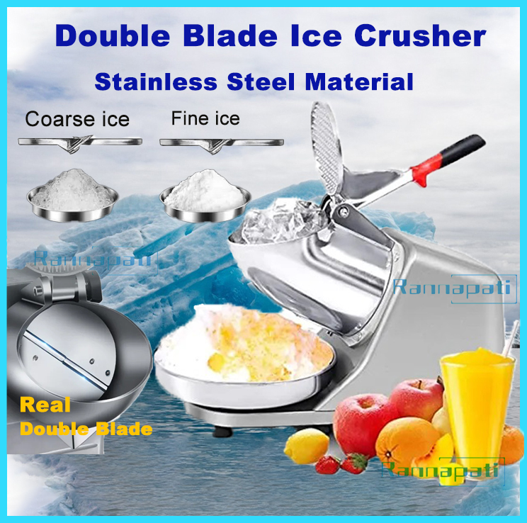 Rannpati Double Blade Ice Crusher for Halo Halo Electric Power Ice ...