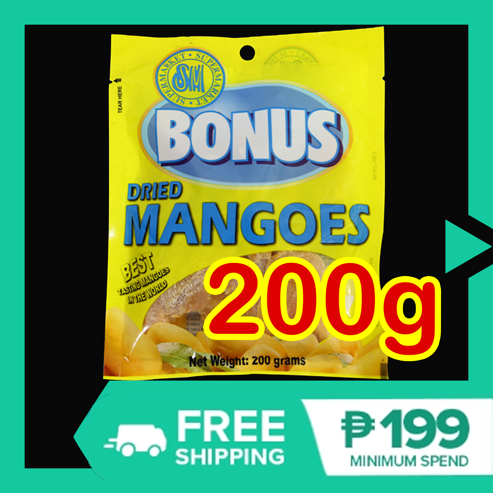 200g SM Bonus/Profood Dried Fruits CEBU DRIED MANGO Manggo Fruit Mangga ...