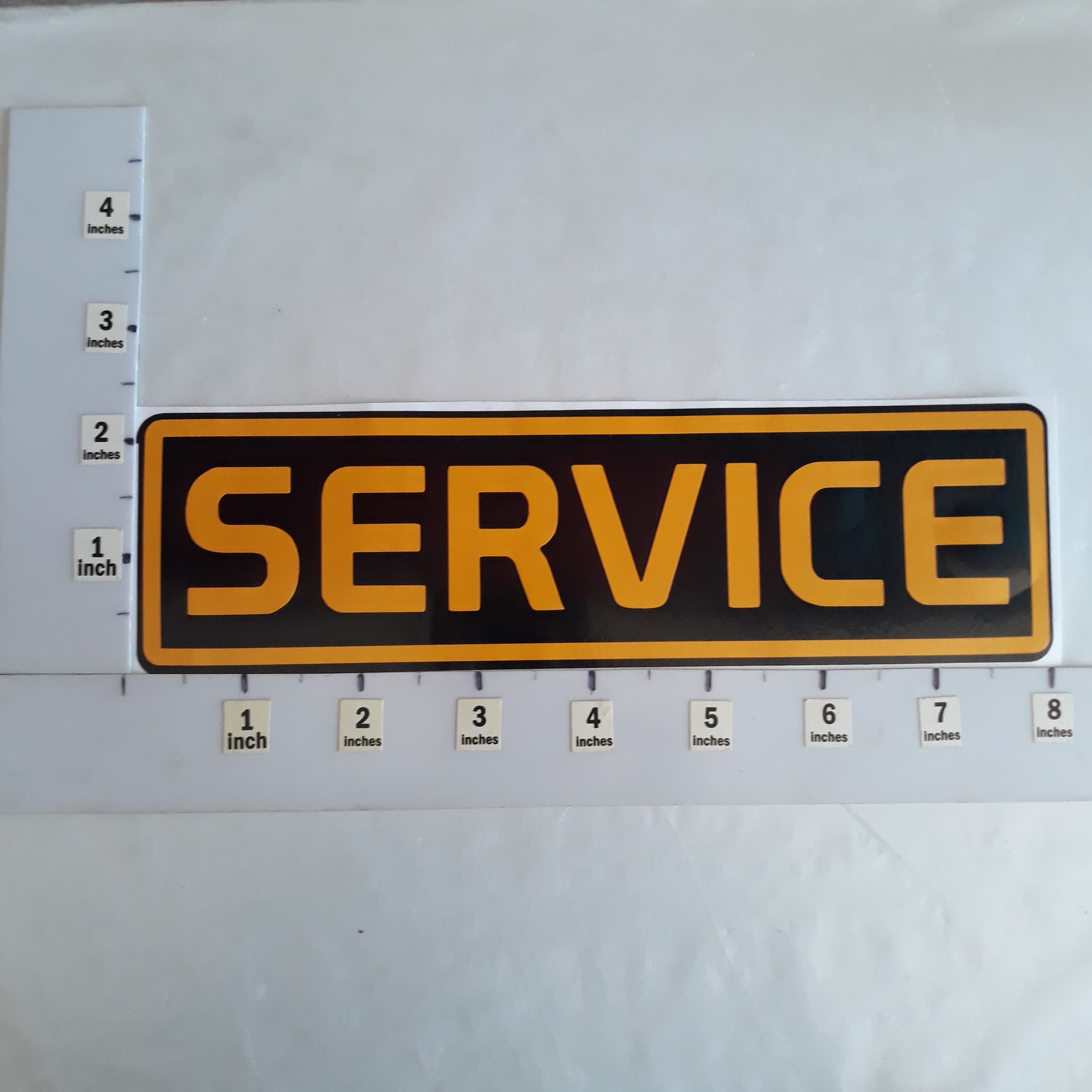 Private Service Sticker Decal in Yellow and Black | Lazada PH