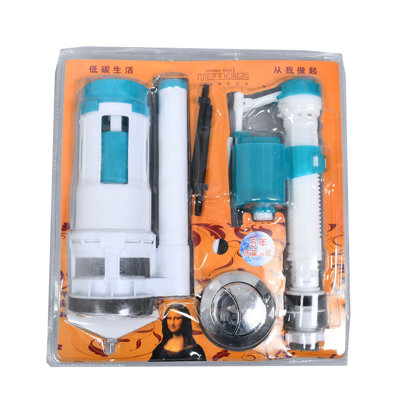 Toilet Flush Set Fittings Dual Button Flush Valve Toilet Water Tank ...
