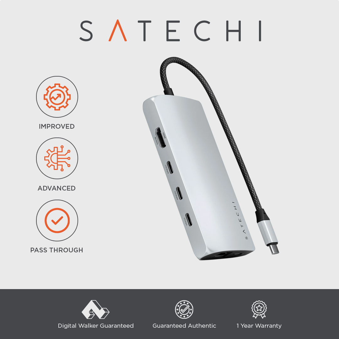 Satechi USB-C Multiport Adapter 8k Ethernet V3 | Lazada PH