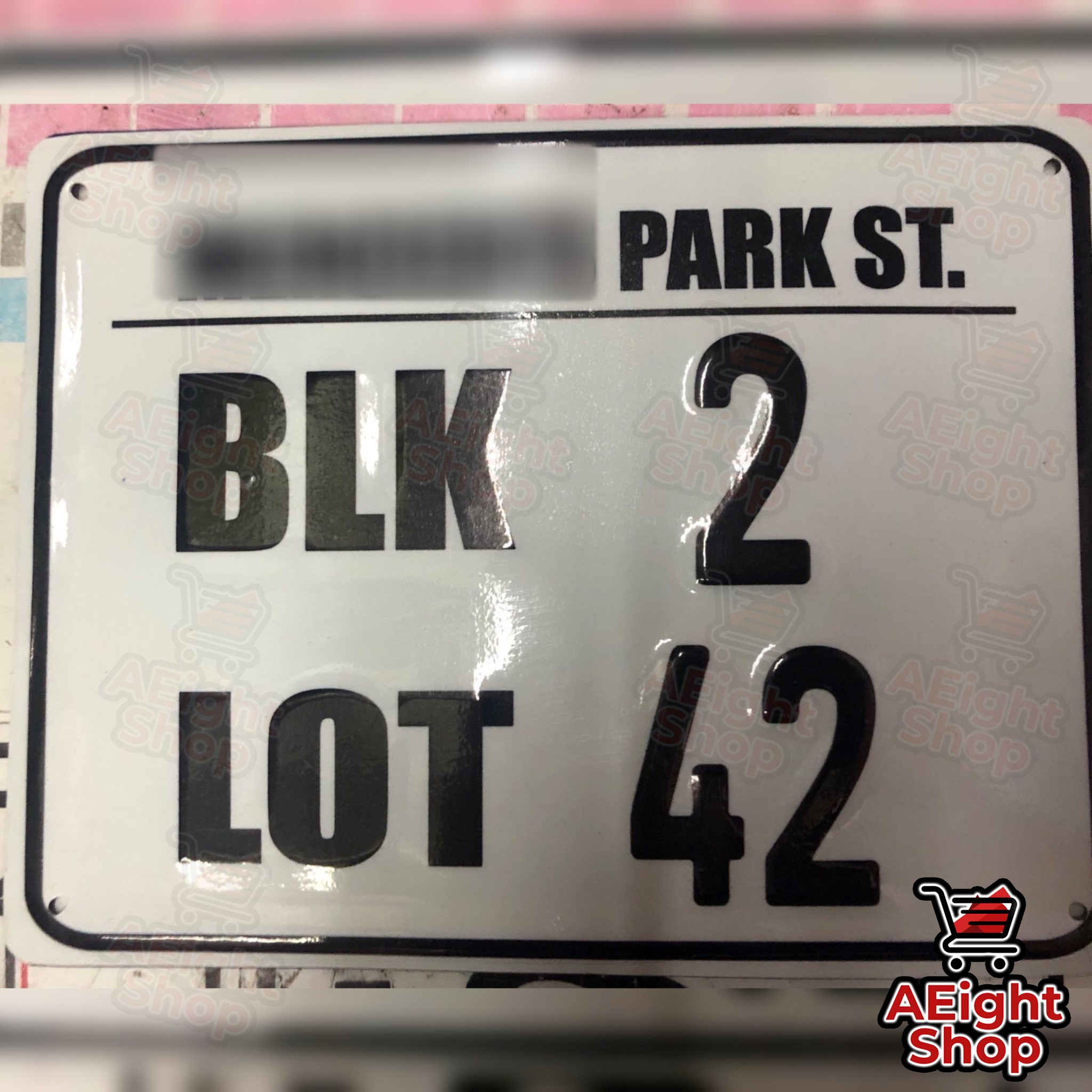 house number plate plaka address blk lot apartment | Lazada PH