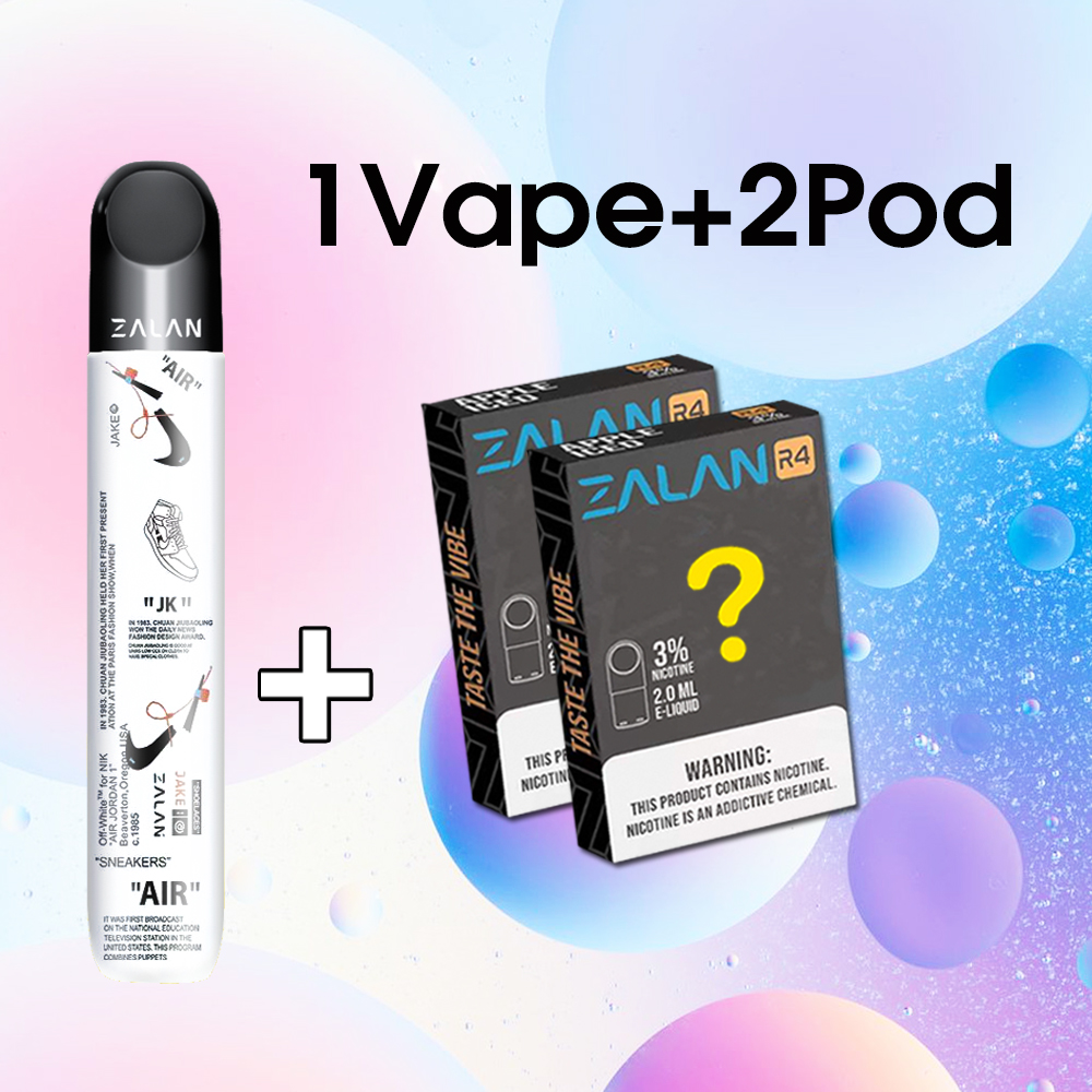 AOE Zalan vape smoke device +2 random zalan juice pod AOE zalan device ...