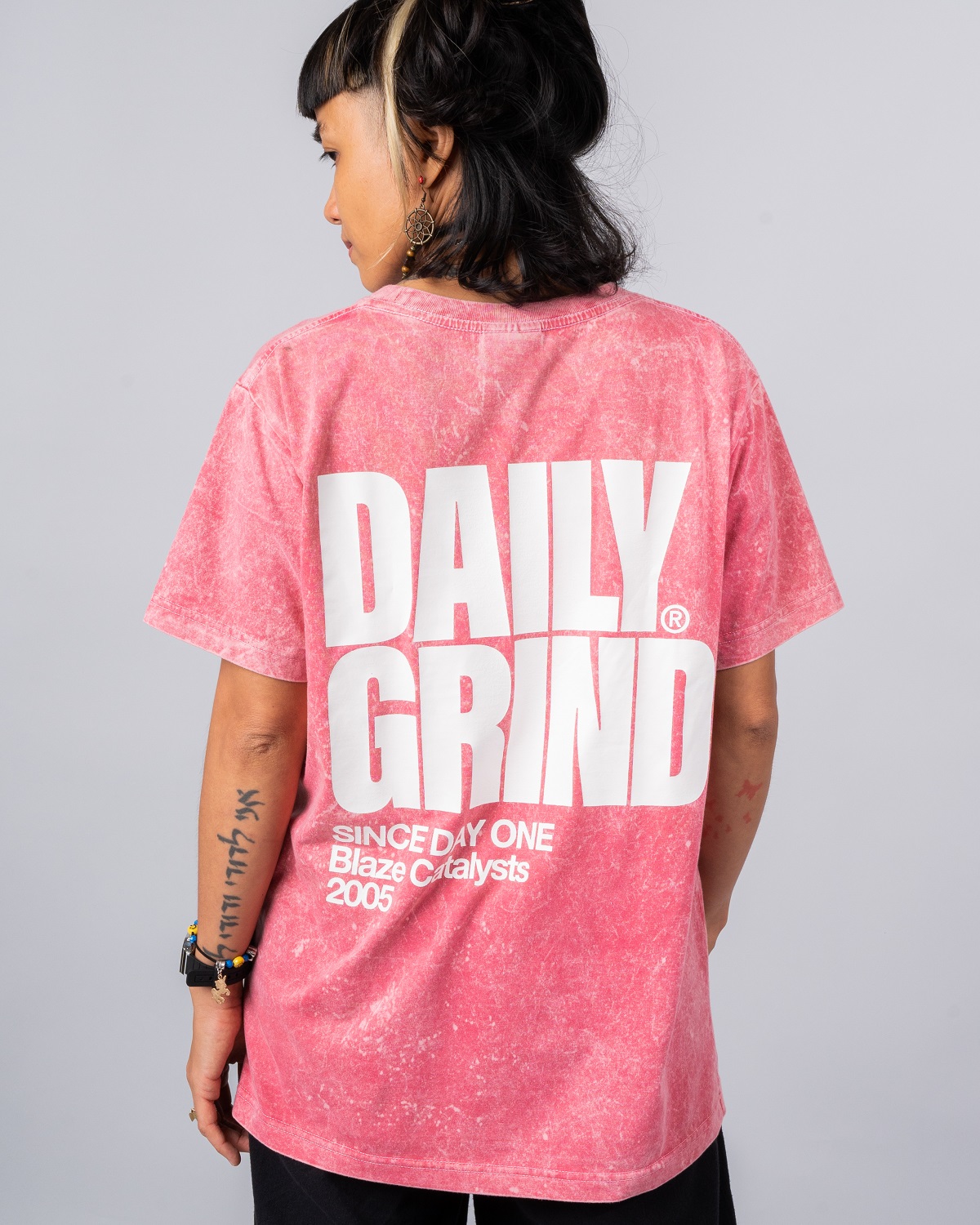 DAILY GRIND BLAZE RETRO WASHED TSHIRT RED | Lazada PH