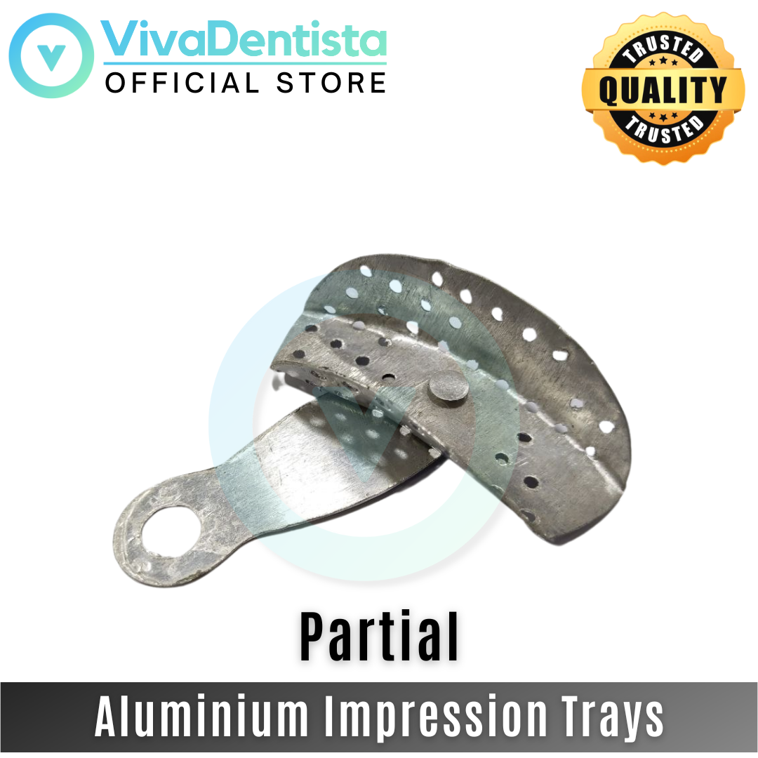 Stock Tray Dental Edentulous or Partial Aluminum Impression Trays ...