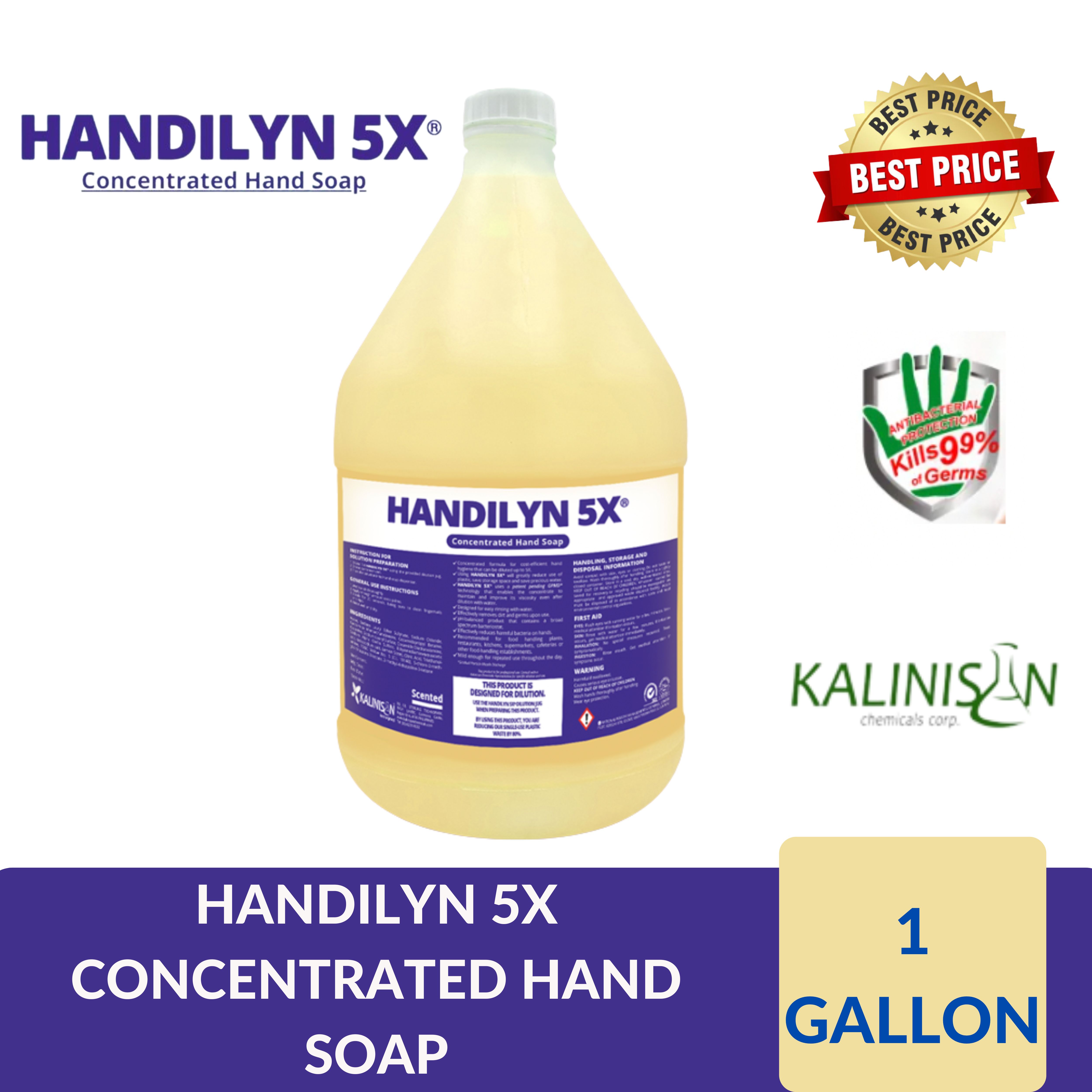 BEST PRICE Kalinisan Handilyn 5x Concentrated Hand Soap 1 Gallon ...