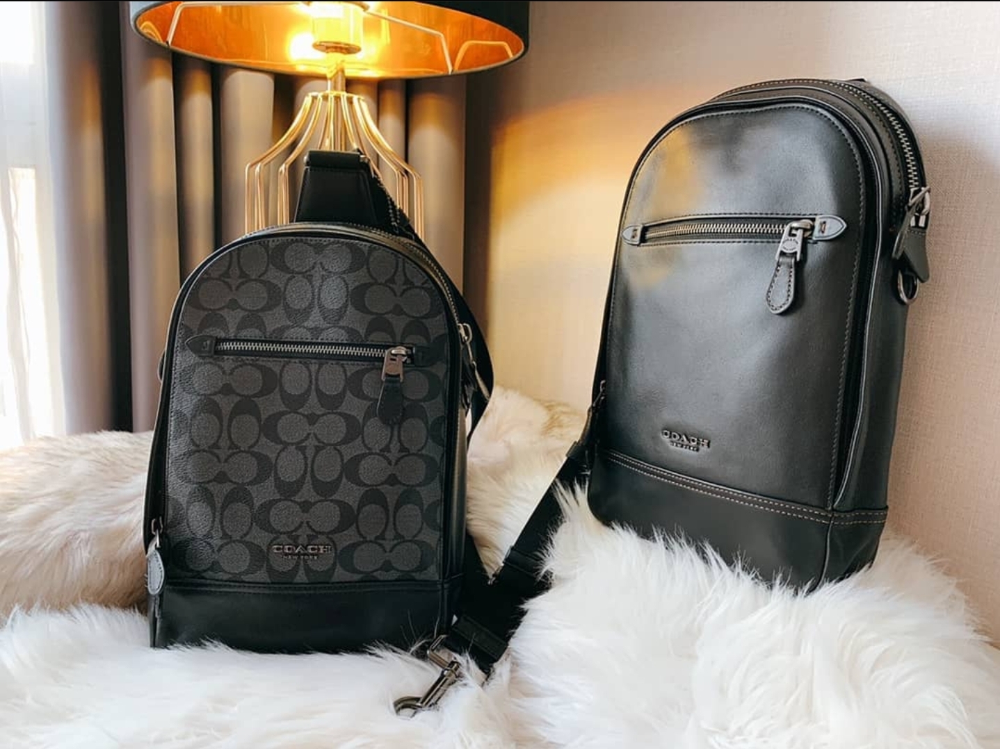 Coach F37598 Graham Pack In Signature Canvas - Black | Lazada PH