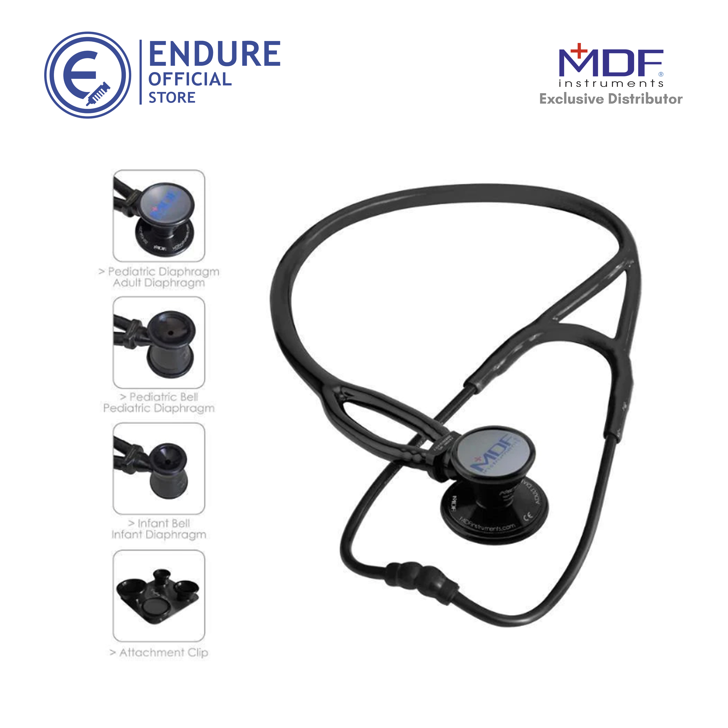 MDF ProCardial ERA Stethoscope MDF797X-BO (All Black) | Lazada PH
