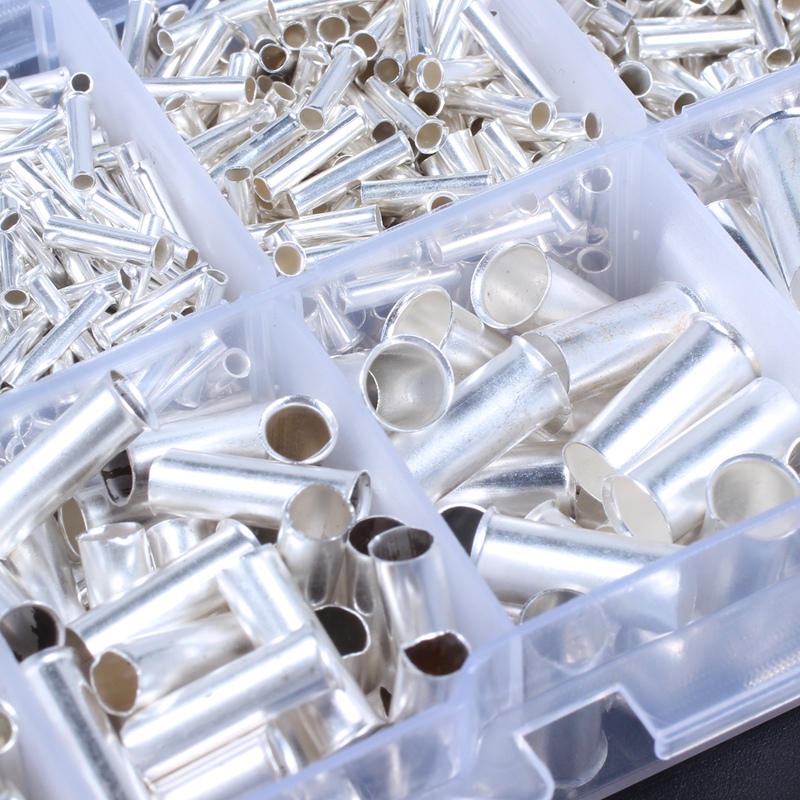 [ในสต็อก] [COD]1755Pcs Copper Tube Bare Crimping Terminal Electrical ...