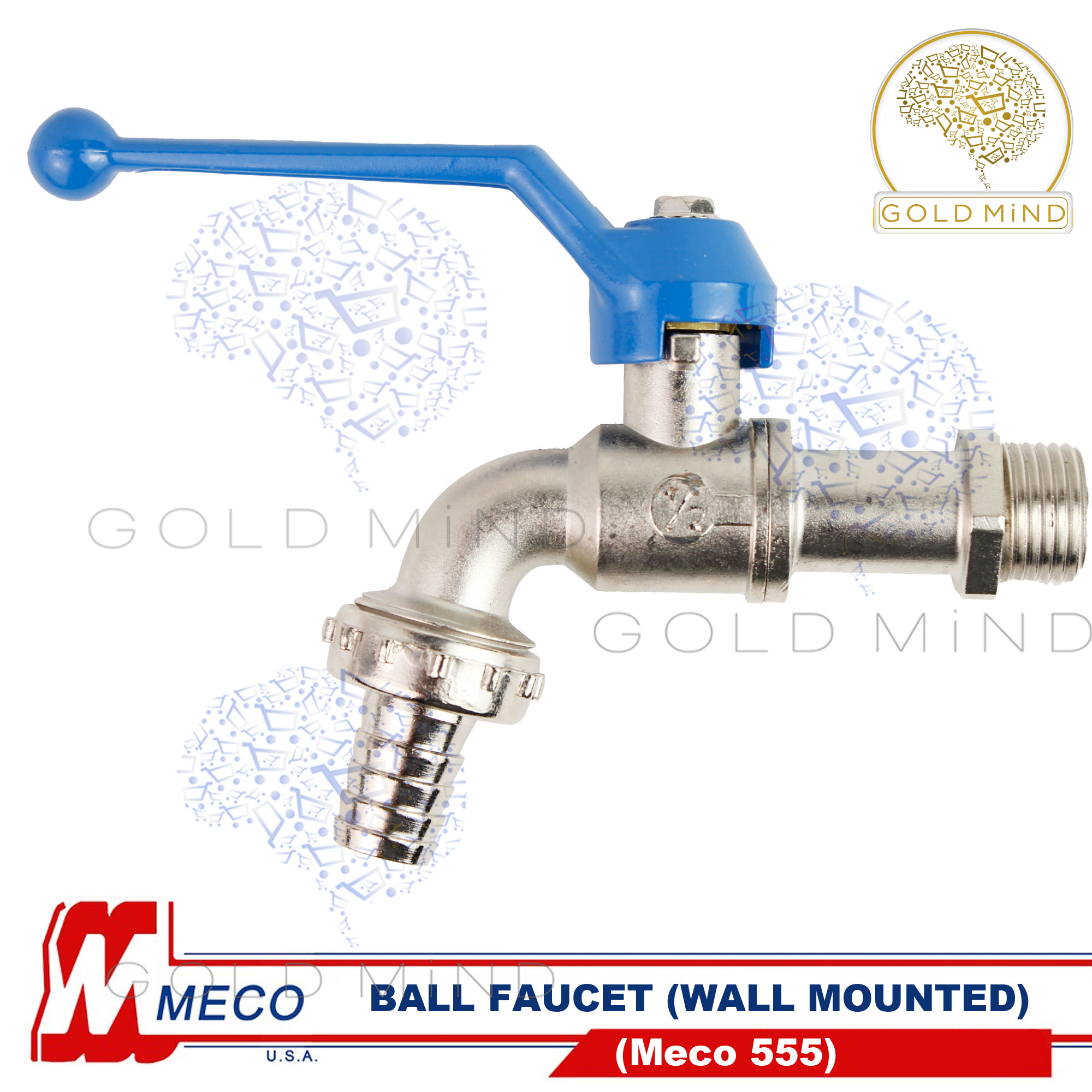 Meco Ball Faucet Wall 1/2 Chrome Plated Brass - Gold Mind Everyday Low ...