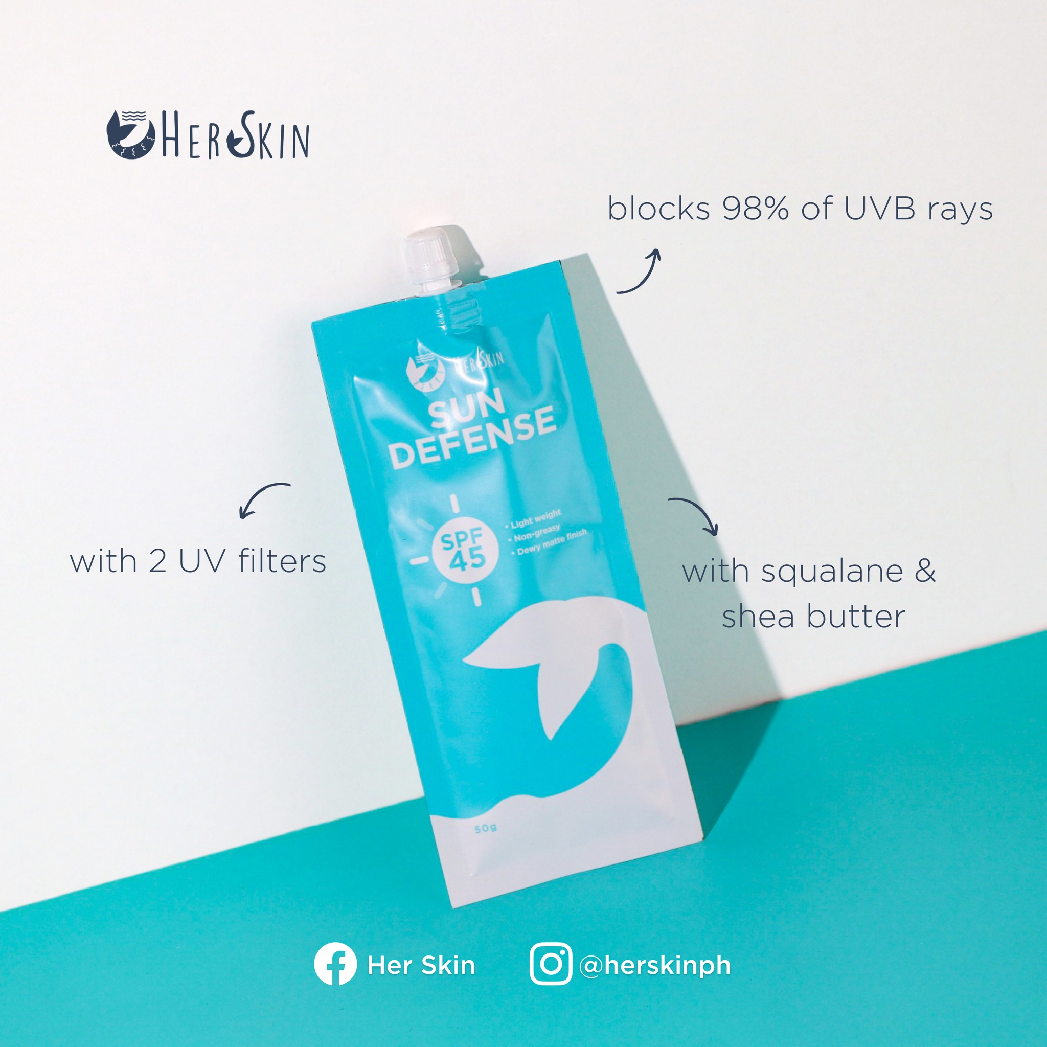 Her Skin Sun Defense SPF45 50g | Lazada PH