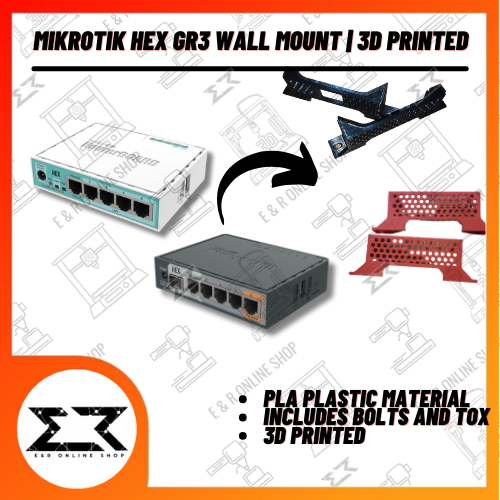 Mikrotik Hex Gr3 / S Wall Mount 3D Printed | Lazada PH