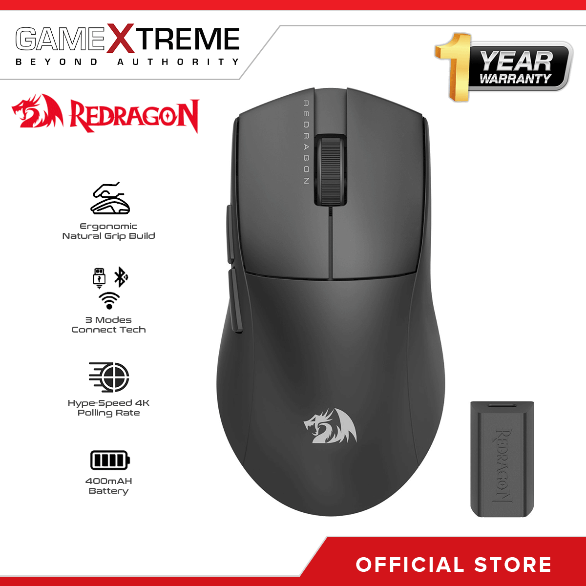 Redragon King Pro 4k Wireless Gaming Mouse | Lazada PH