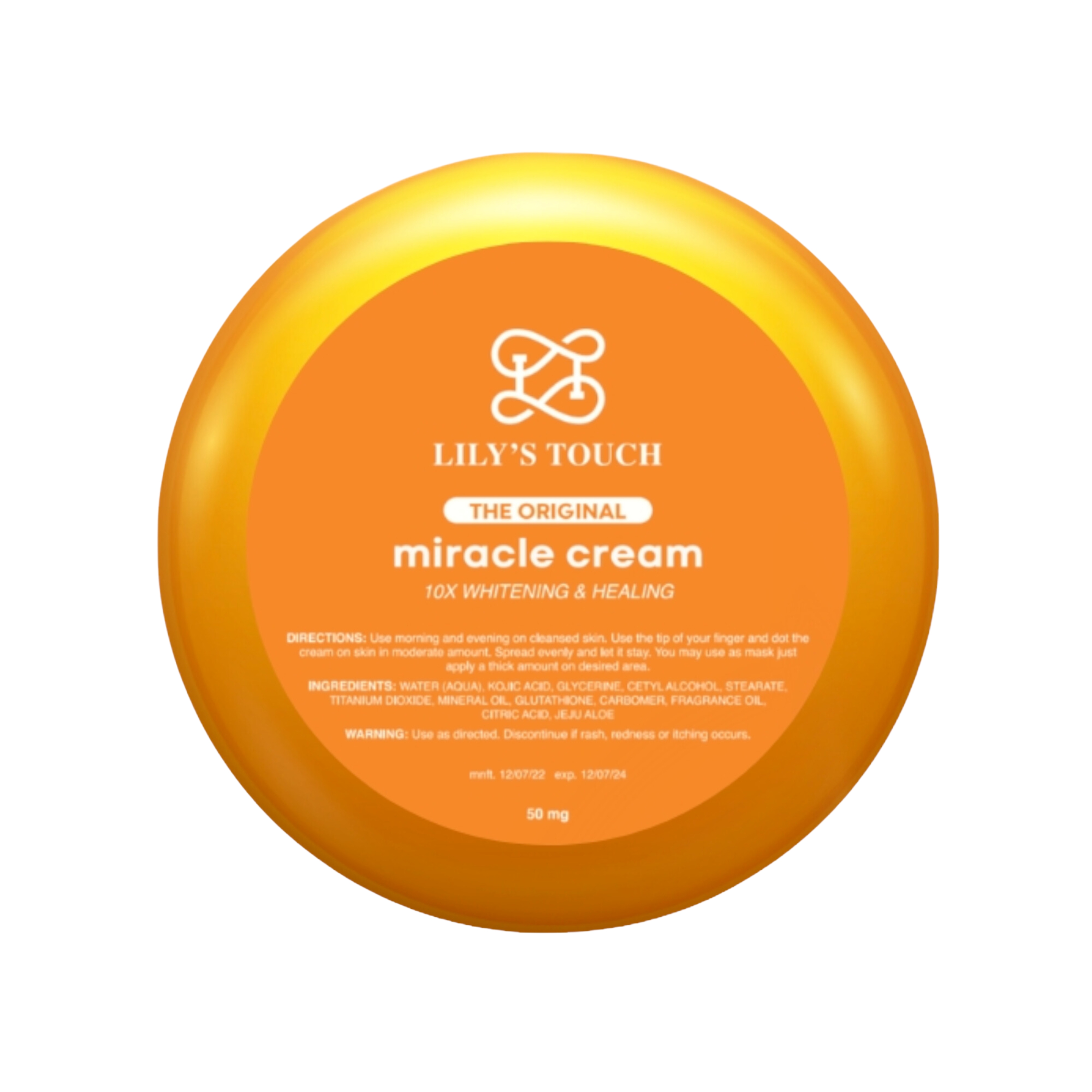 Original Miracle Cream 50g SPF50 (2012 Formulation) - 10x Whitening ...