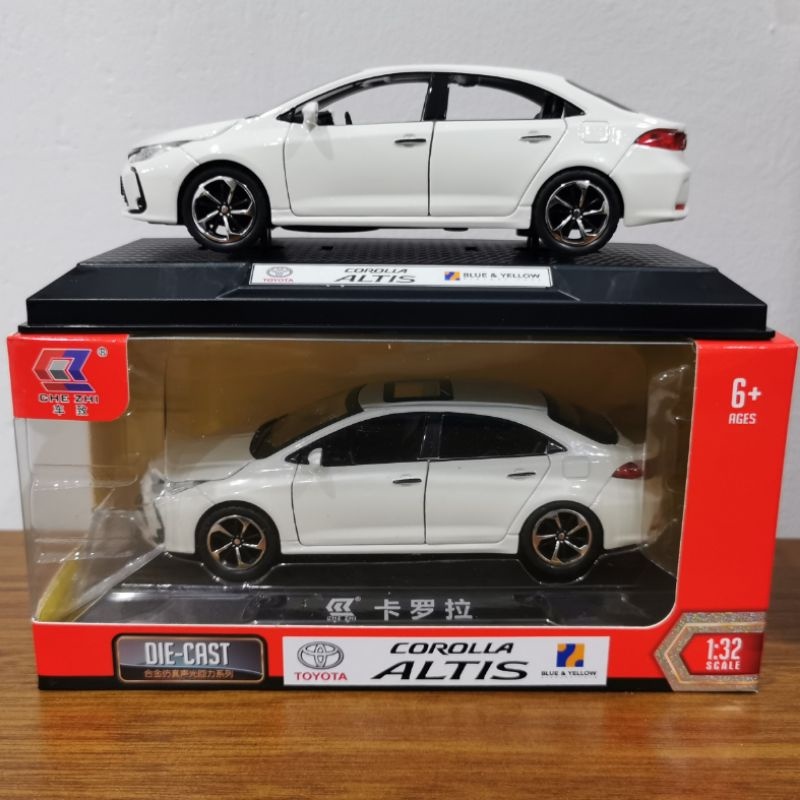 1/32 Toyota Corolla Altis 12th Gen Diecast Scale Model Toy Car Pearl ...