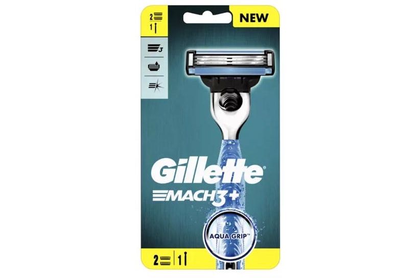 Gillette Mach 3+ Razor Aqua Grip with 1 Free Refill | Lazada PH