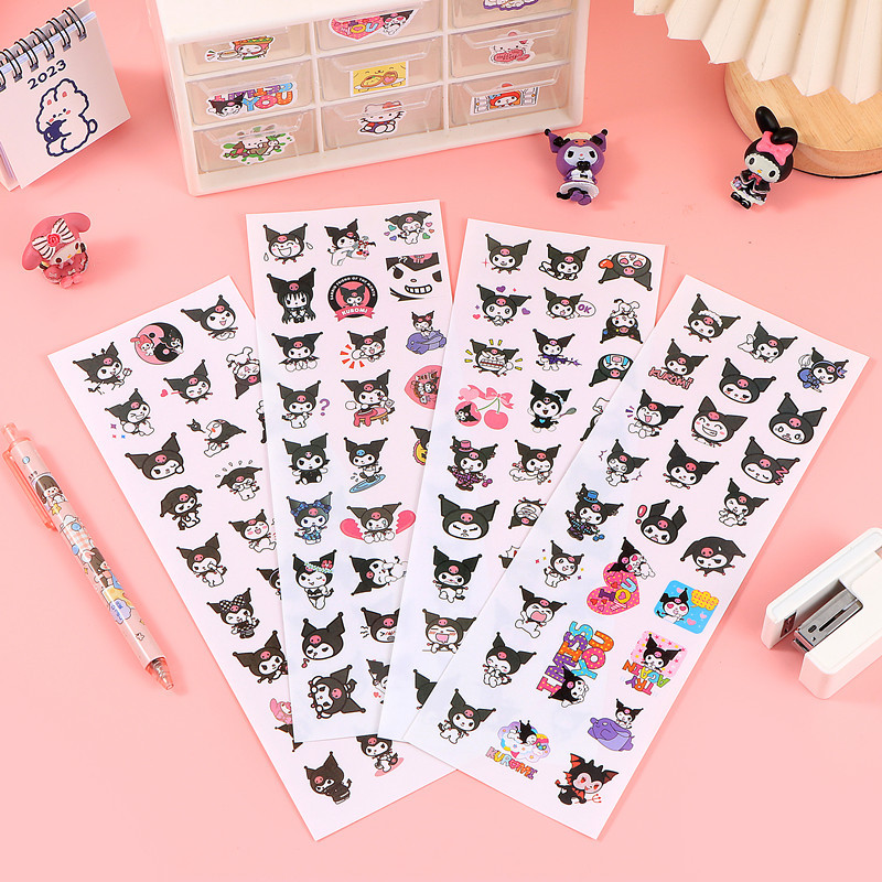 WASSUP 100+Pcs Sanrio Sticker Kuromi Cinnamoroll Waterproof Kids Cute ...