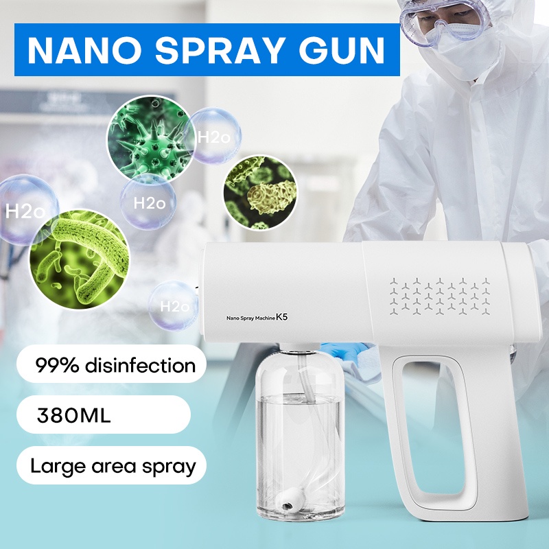 K5 NANO SPRAY MACHINE WIRELESS 380ml Atomizer Disinfection Mister Face ...