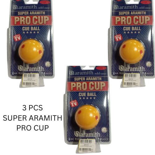 3Pcs. ARAMITH PRO CUP MOTHER BALL/CUE BILLIARD BALL PAMATO/BOLA MANO SA ...