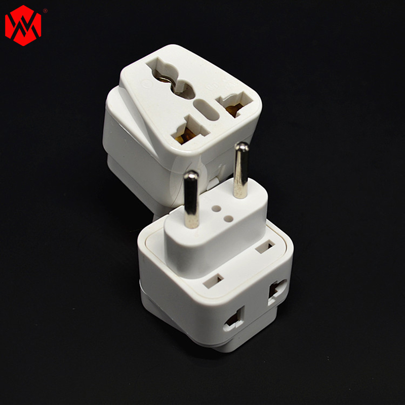 Embedded 2-pin European standard conversion plug (travel adapter) with ...