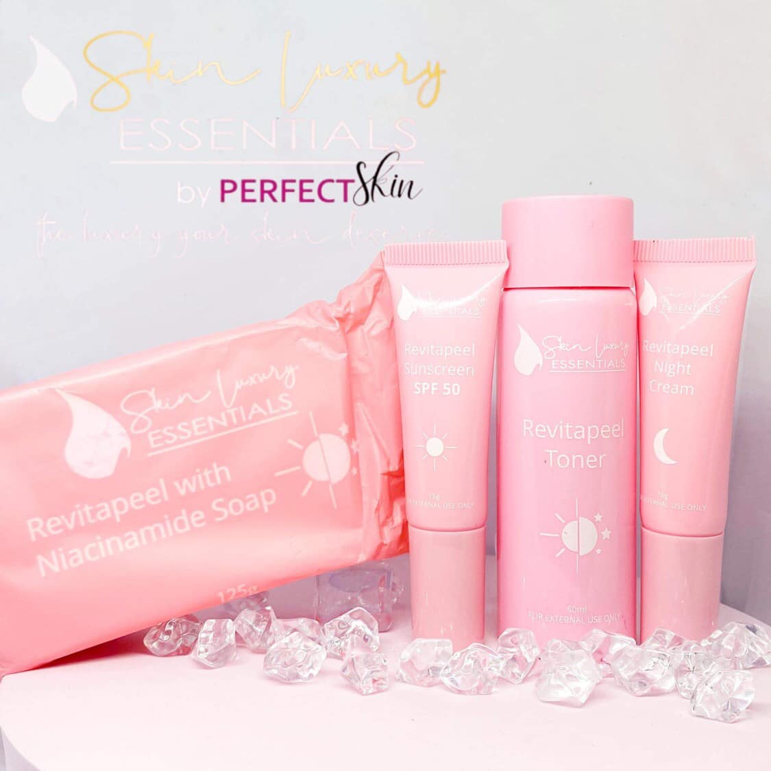 SKIN LUXURY Rejuvenating Set Revitapeel with Niacinamide Soap ...