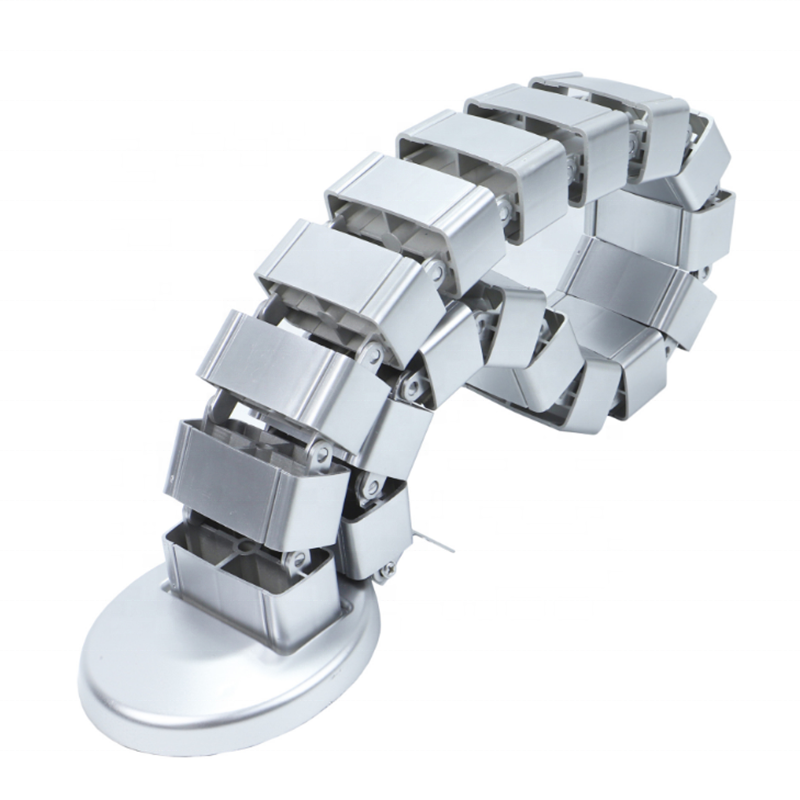 Spine Shape Cable Management Square 770mm / 1200mm Line Pipe for Height ...