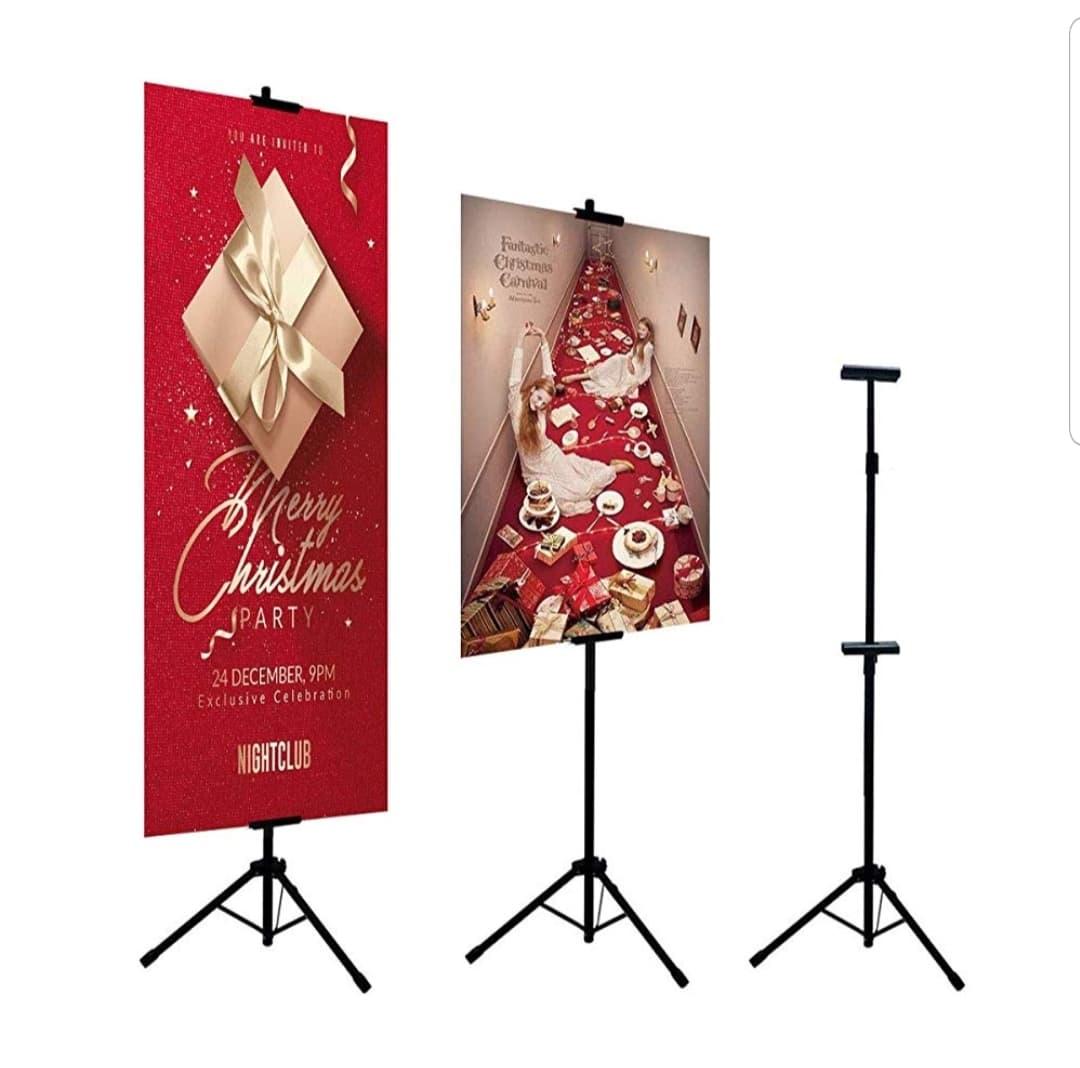 Poster Banner Tripod Stand Double-Sided | Lazada PH