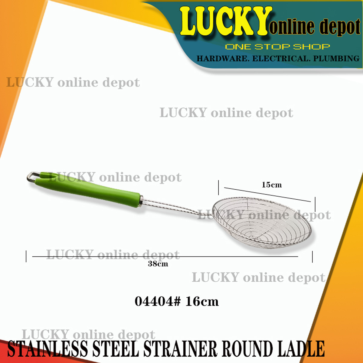 STAINLESS STEEL STRAINER LADLE ROUND | Lazada PH