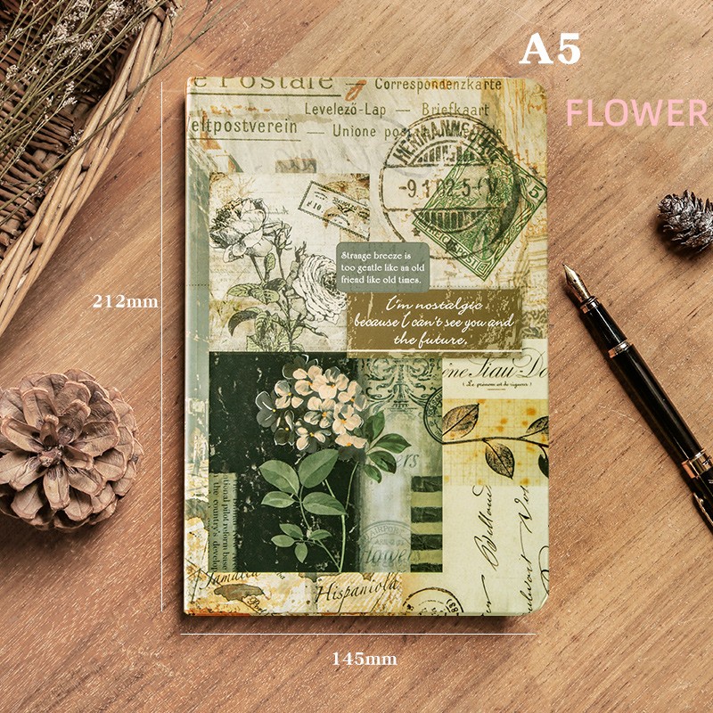 A5 European Vintage Retro Classic Notebook Thick Writing Kraft Diary ...