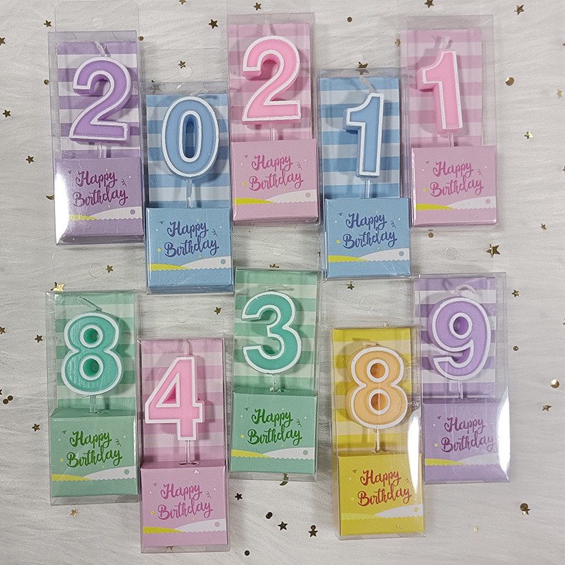 number candle pastel number candle cake candle birthday candle | Lazada PH