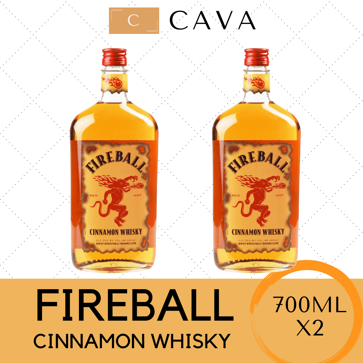 Fireball Cinnamon Whisky Liqueur 700ml 2 Pack Bundle | Lazada PH