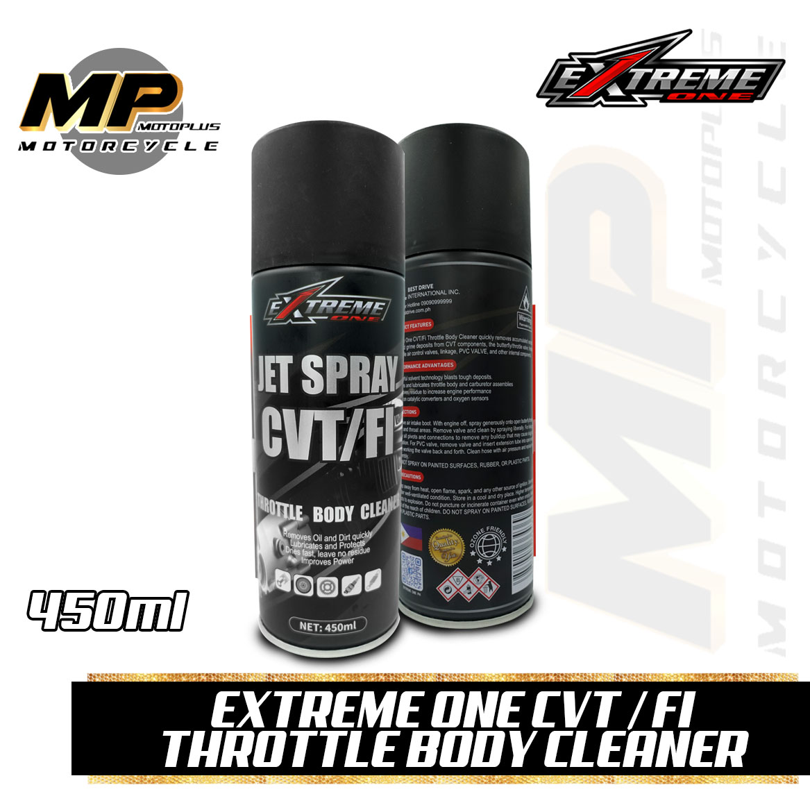 EXTREME ONE CVT/ THROTTLE BODY CLEANER- MOTOPLUS | Lazada PH