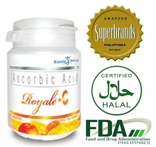 ROYALE-C SODIUM ASCORBATE (Vitamin C) - 562.40mg per caps (50 Capsules ...