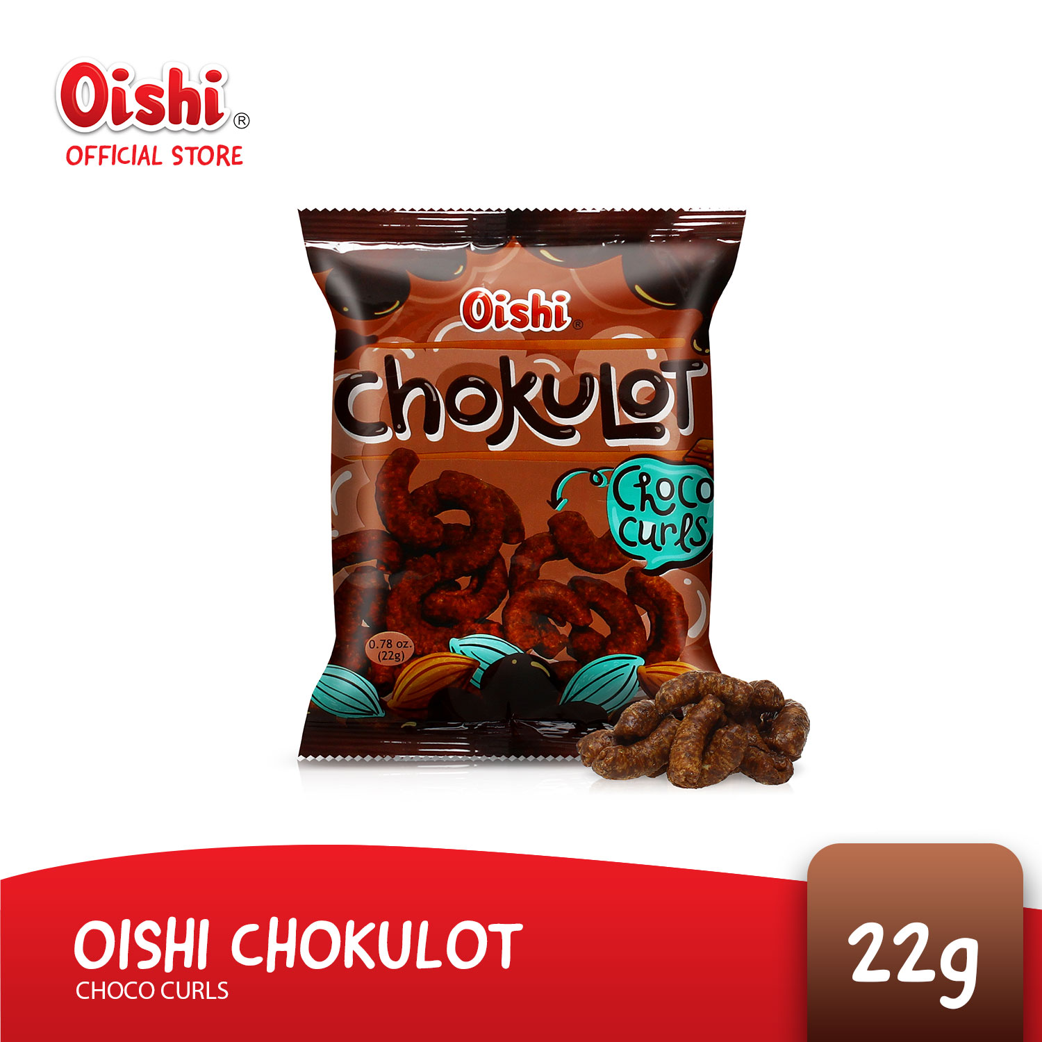 Oishi CHOKULOT Choco Curls 22G | Lazada PH