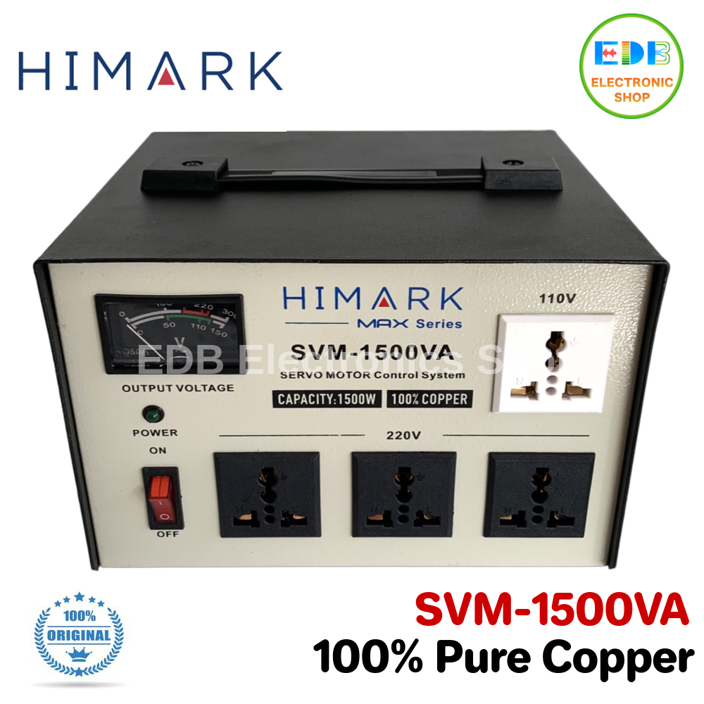 Himark 1500 AVR SVM-1500VA 100% Pure Copper 1500watts AVR Automatic ...