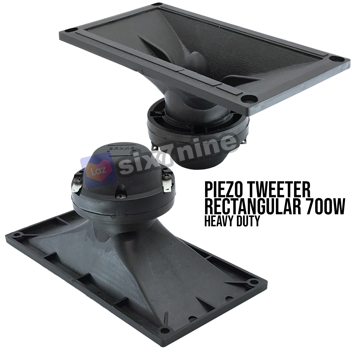 Piezo Tweeter Rectangular Without Grills 700W Heavy Duty (Per Piece ...