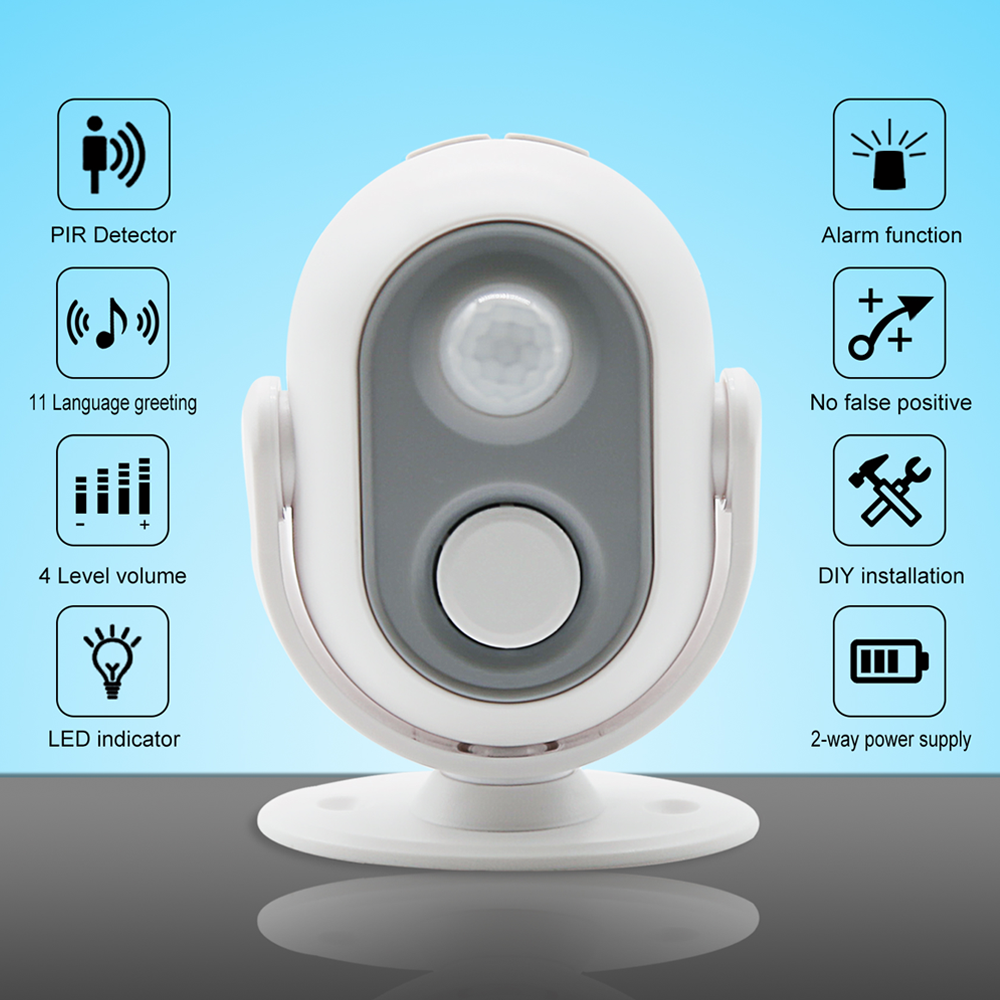 Wireless Welcome Doorbell IR Infrared Motion Sensor | Lazada PH