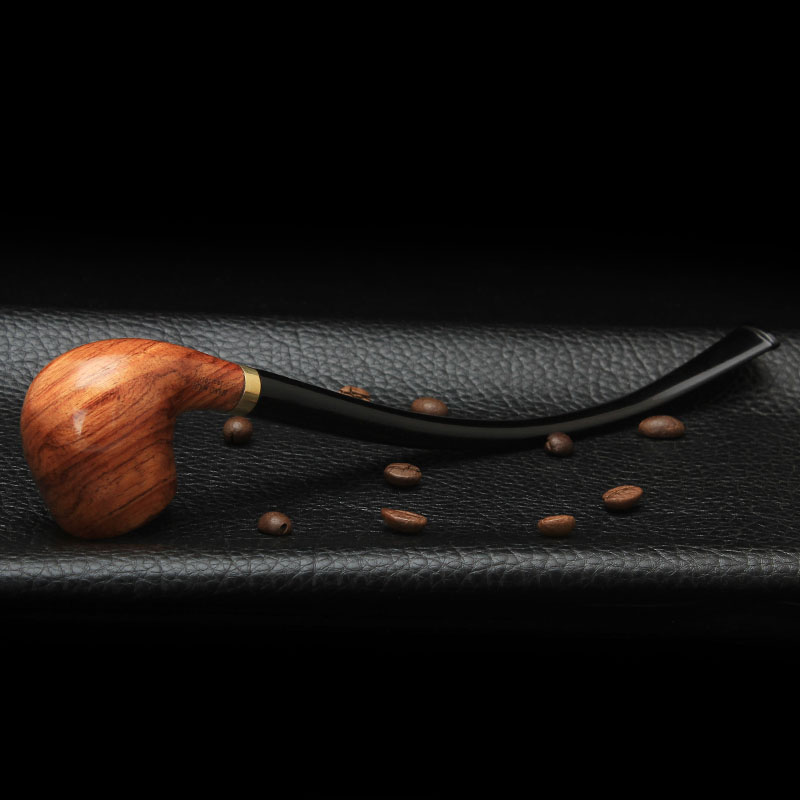 Woody rosewood reading bucket hand-made long pipe with long handle 3mm ...