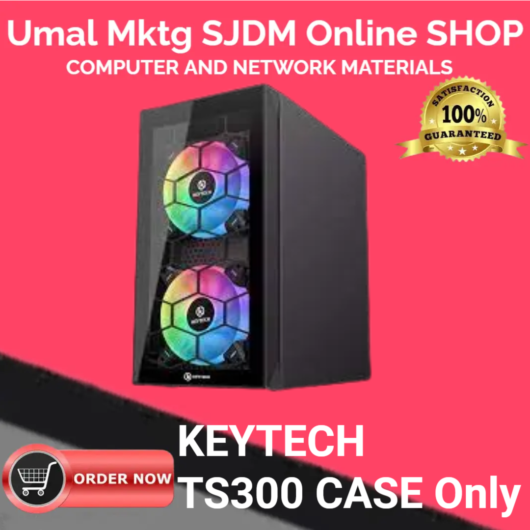 KEYTECH TS300 Tempered Glass Gaming PC / Desktop Case MICRO ATX , MINI ...