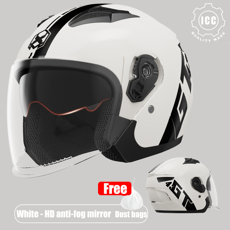 【With ICC Stickers】 Helmet Full Face Dual Visor Double glass + anti ...