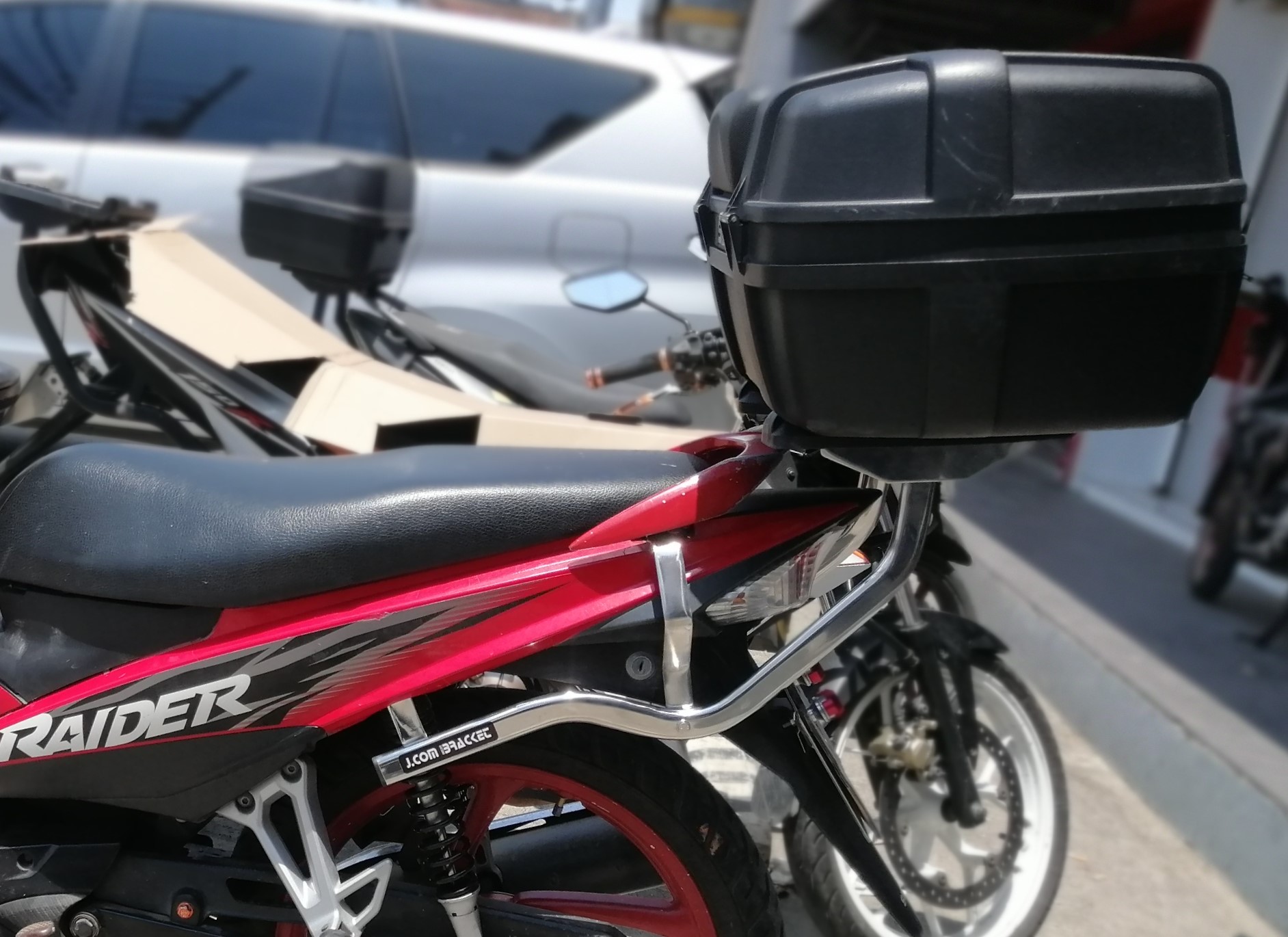 J.COM SUZUKI RAIDER J115 Fi Heavy Duty topbox Bracket | Lazada PH