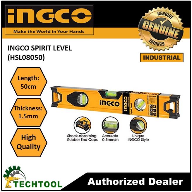 INGCO SPIRIT LEVEL 50cm (HSL08050) | Lazada PH
