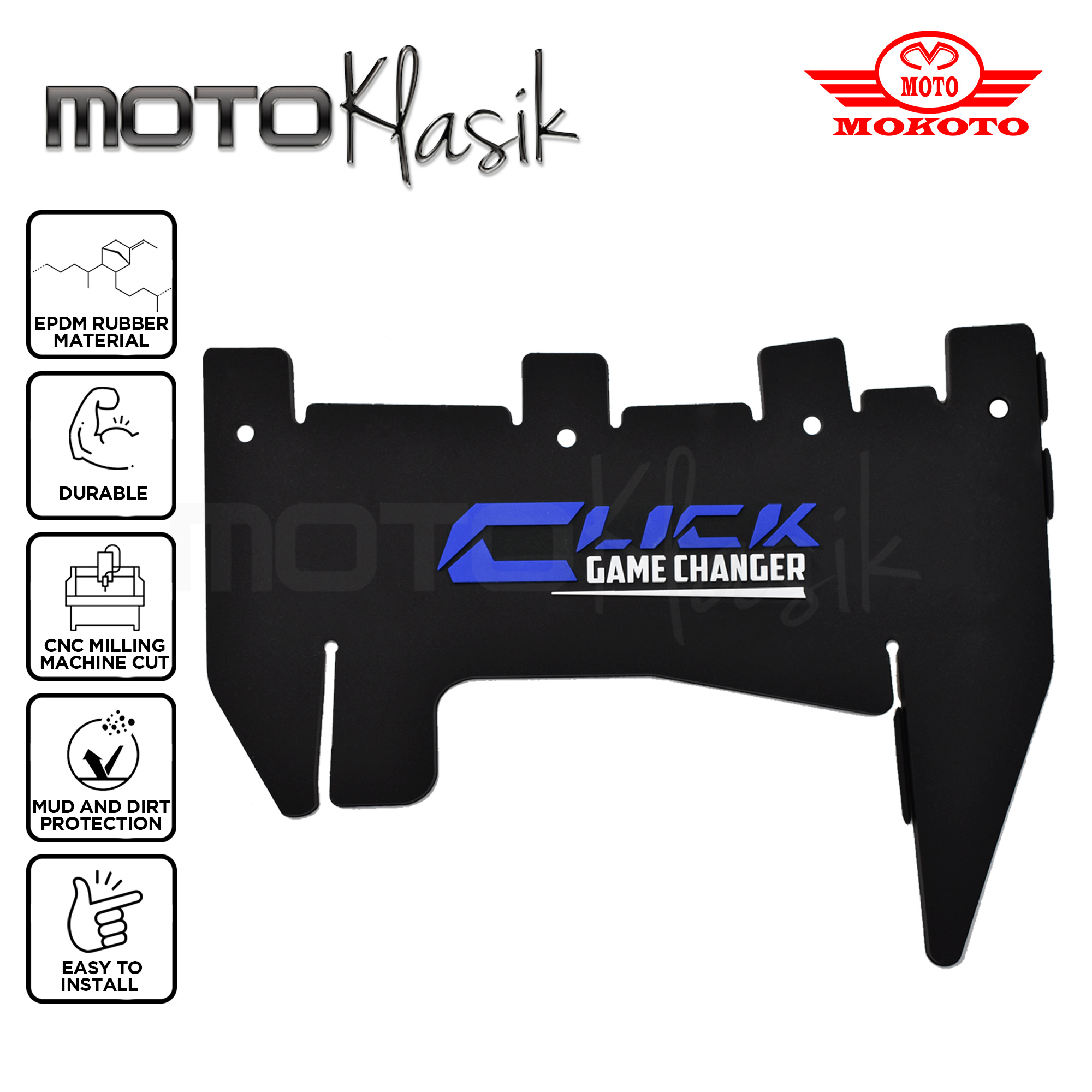 HONDA CLICK 125i/150i PREMIUM QUALITY RUBBER MUD FLAPS / RUBBER MUD ...