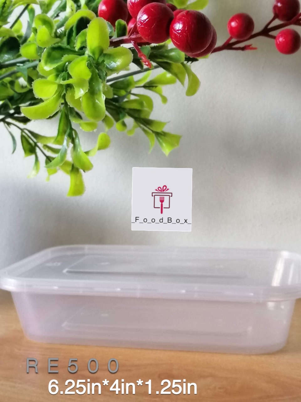 RE500 Microwavable Plastic Container / Rectangular 500ml / Microwavable ...