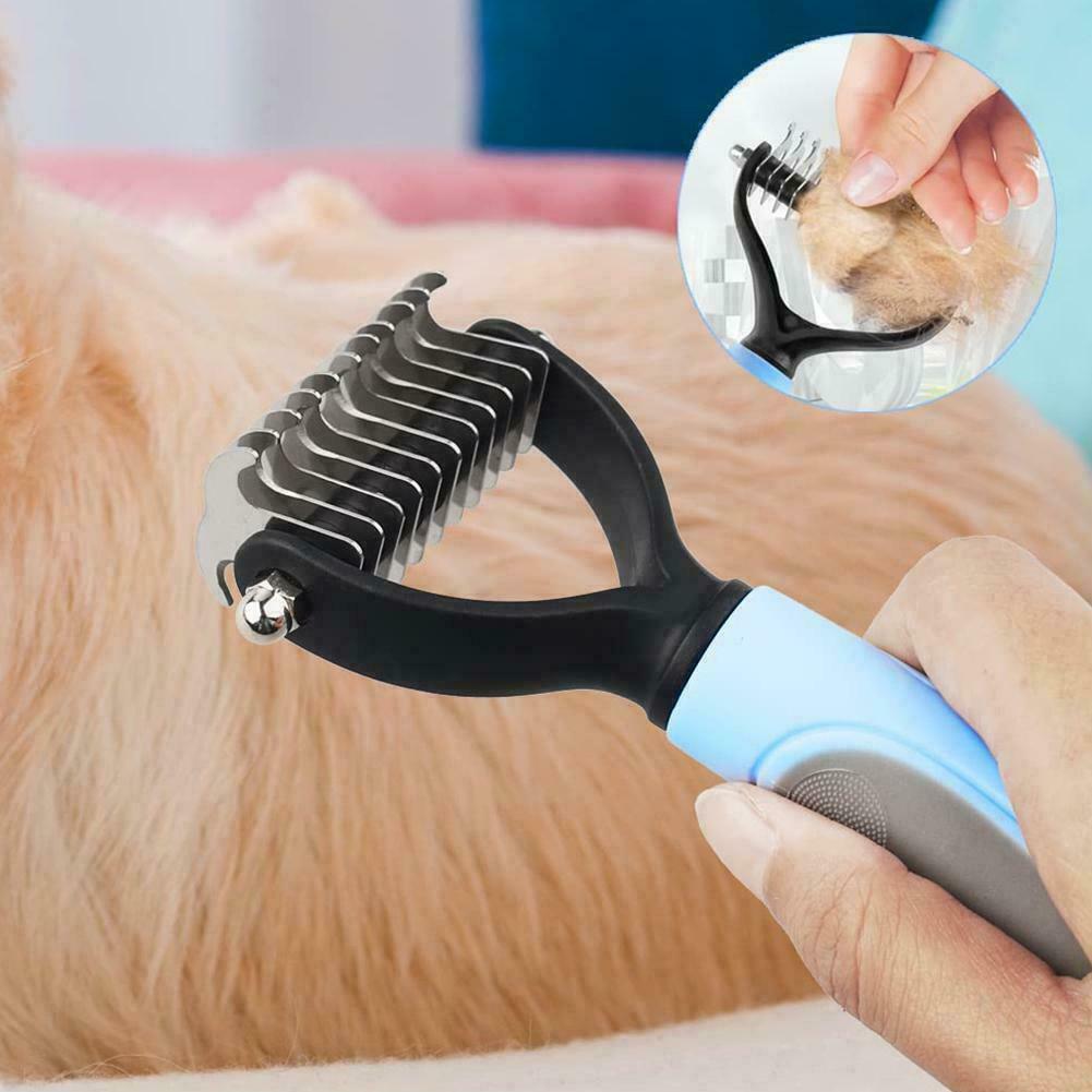 Pet hair comb brush effective hair knot brush dog/cat fur untangled ...