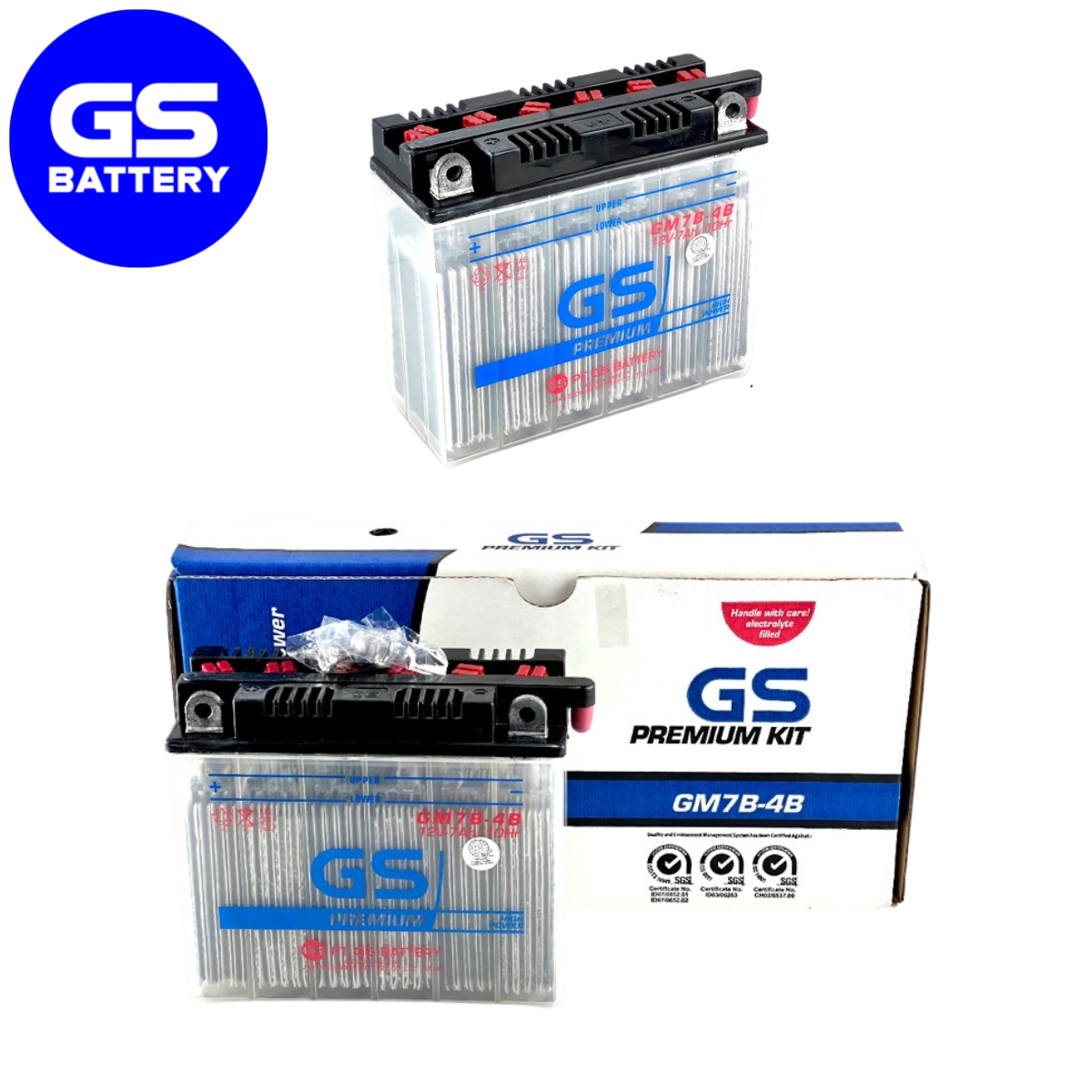 GS Motorcycle Battery GM7B-4B for SUZUKI GS150/HONDA GL125/YAMAHA NOUVO ...