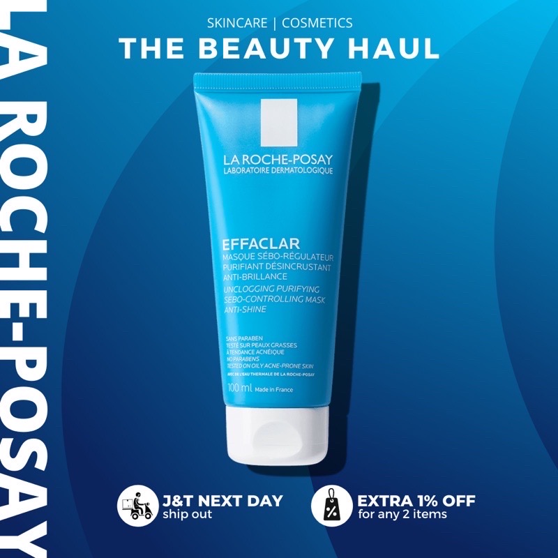La Roche-Posay Effaclar Anti-Shine Unclogging Purifying Mask For Oily ...