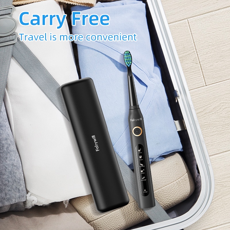 Fairywill Electric Toothbrush Sonic Waterproof USB Rechargeable ...