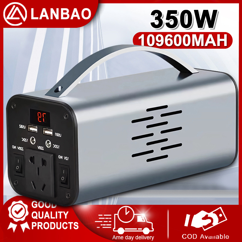 350W 109600mAh Portable Large Capacity Power Station 220V Outdoor ...