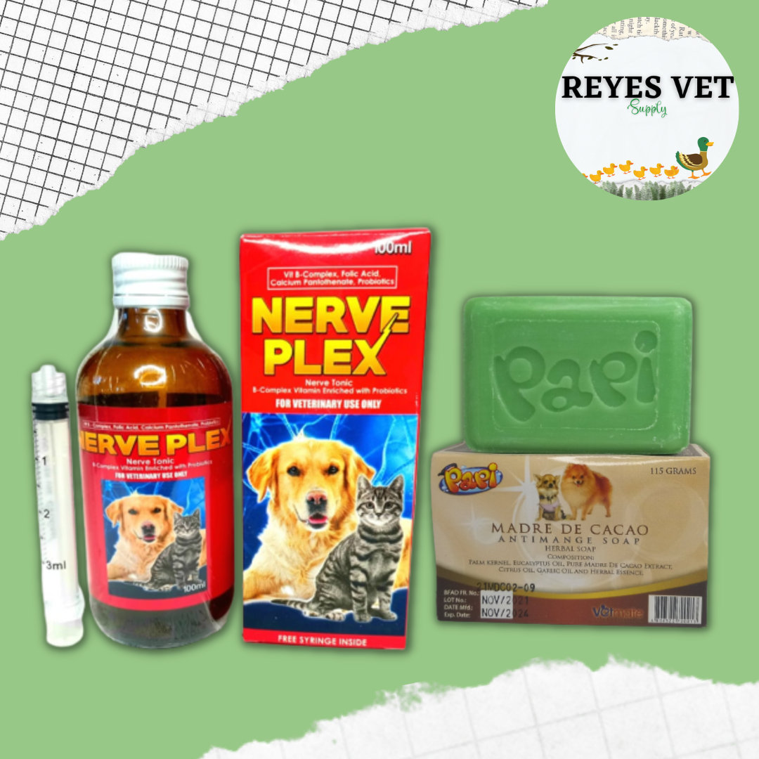 [VET SUPPORT] Set D Nerve Plex 100ml & Pawell Madre De Cacao Soap 115g ...